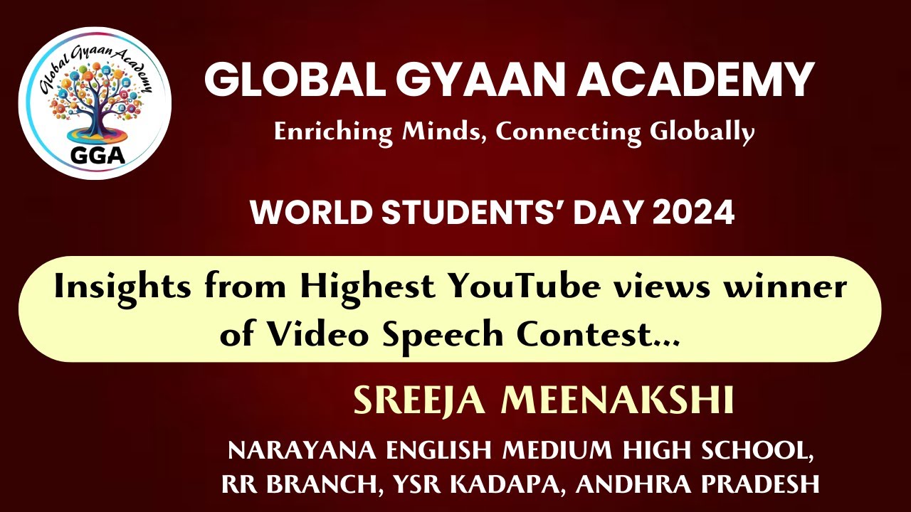 GGA World Students Day 2024: Insights from Highest YouTube views winner ...