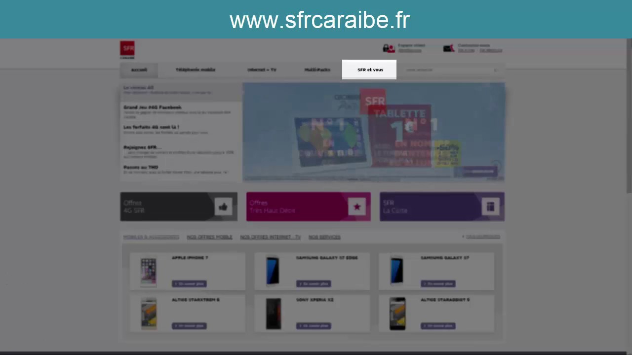 Comment payer vos factures SFR CARAIBE en ligne - YouTube