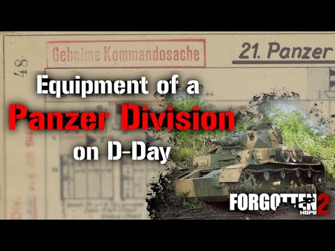 Equipment of a Panzer Division on D-Day - YouTube
