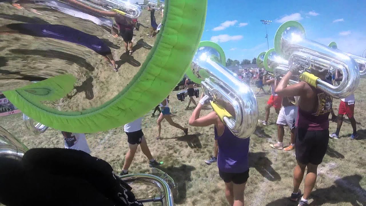 Bluecoats 2015 Tuba cam: Justin Broussard - YouTube