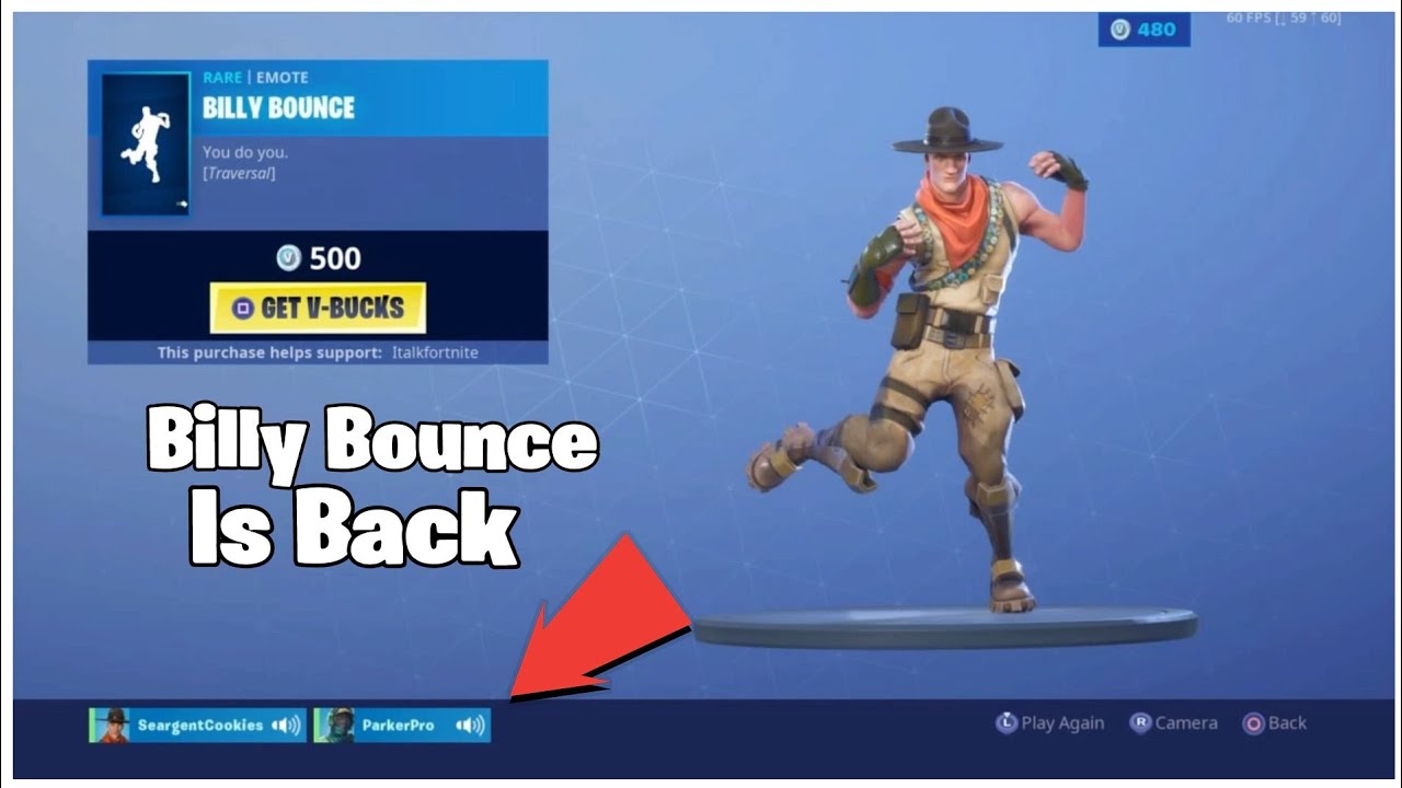 Billy Bounce Is Back - Fortnite Item Shop For July 19th - YouTube