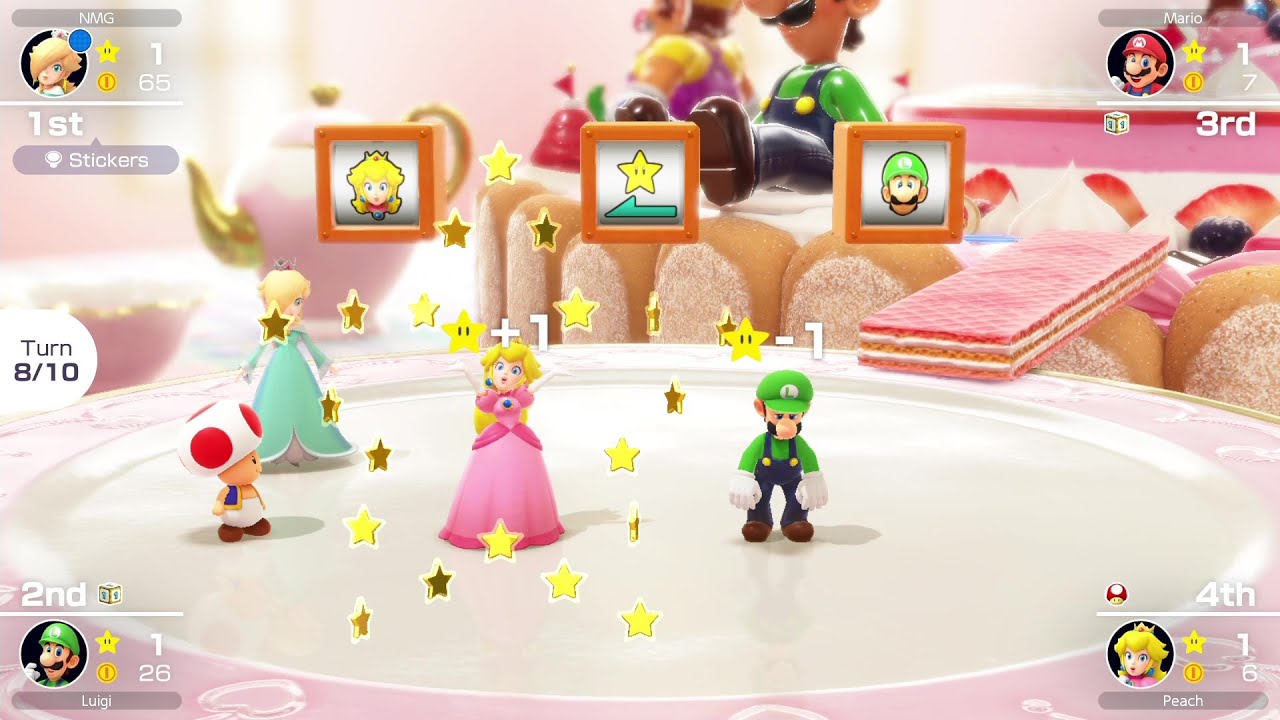 Mario Party Superstars #321 Peach's Birthday Cake 10 turns (Rosalina Vs ...