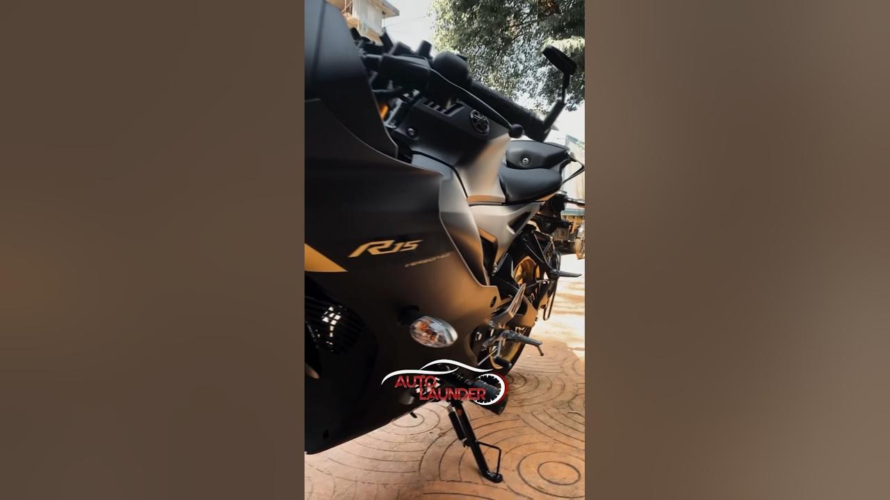 Matte paint ceramic coating on yamaha R15 - YouTube