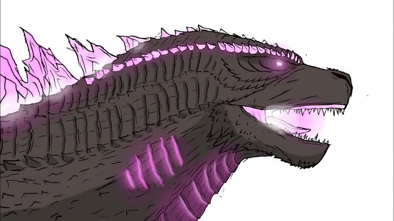 How To Draw Godzilla Evolved Side View | Godzilla X Kong The New Empire ...