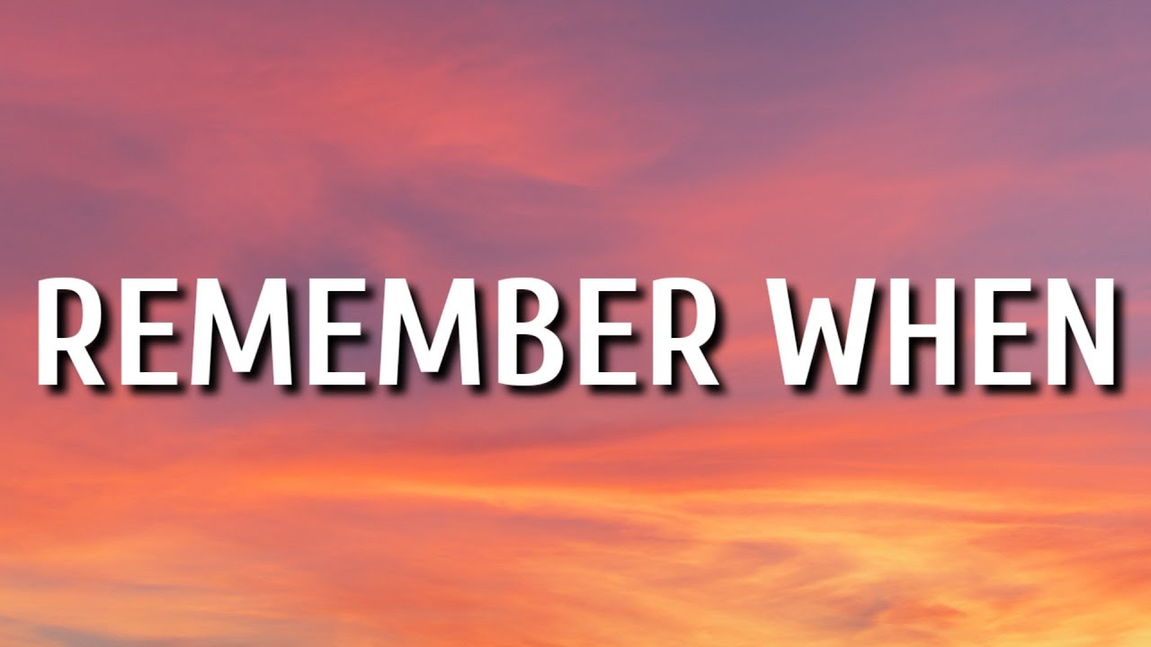 Alan Jackson - Remember When (Lyrics) - YouTube