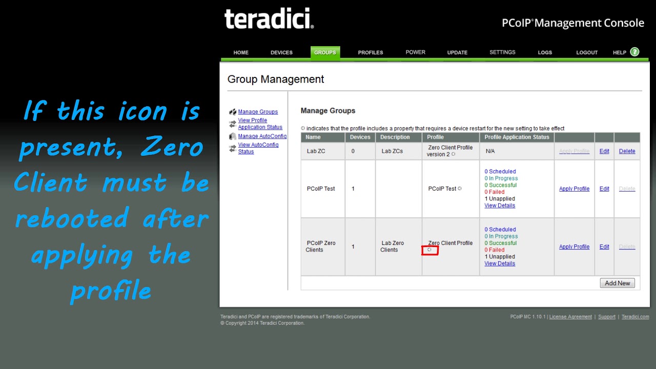 How do I apply profile to PCoIP Management Console - YouTube