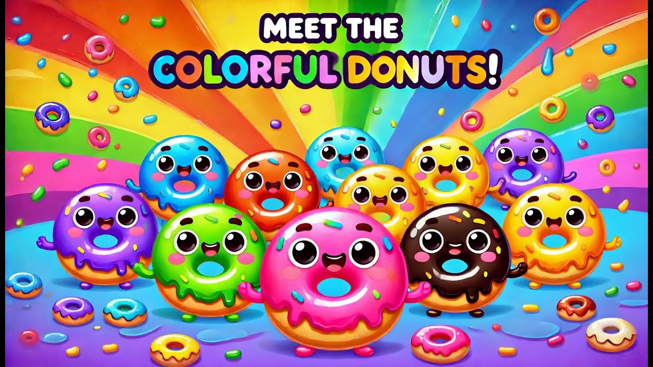 Dancing Donuts Teach Colors in a MAGICAL Way! - YouTube