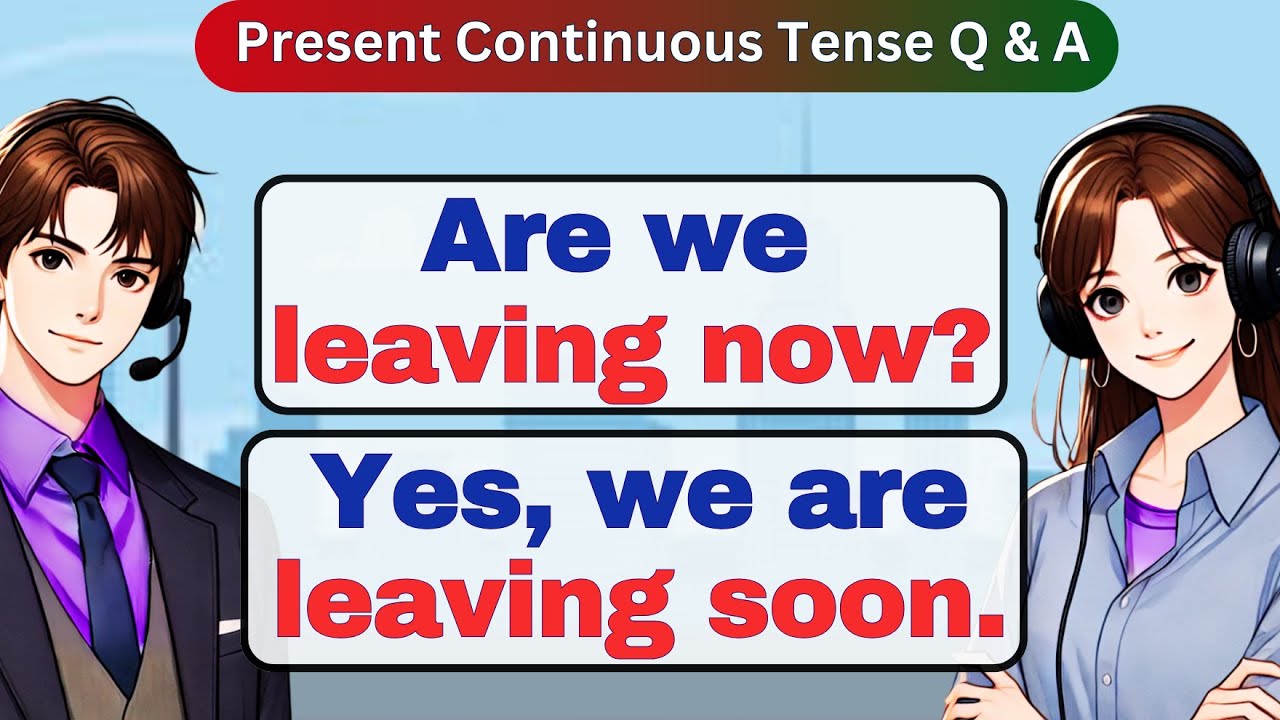 English Speaking Practice | Present Continuous Tense Practice | English ...