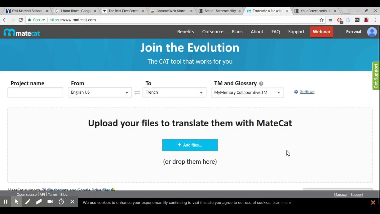 How to make a personal TM in matecat - YouTube