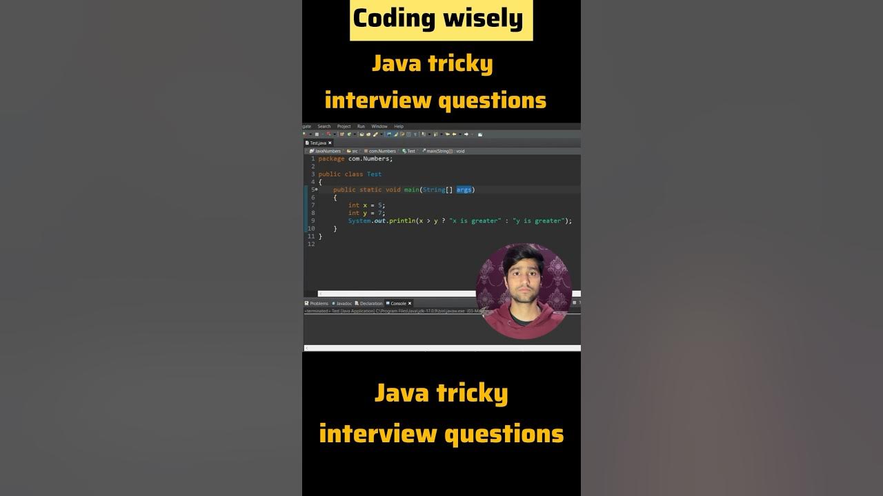 Java tricky Interview questions for find the output #coding - YouTube