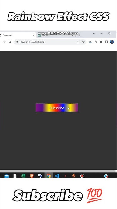 Creating a Rainbow Button Effect with CSS Tutorial 🌈 #csseffect #htmlcss #csstricks #shorts ...