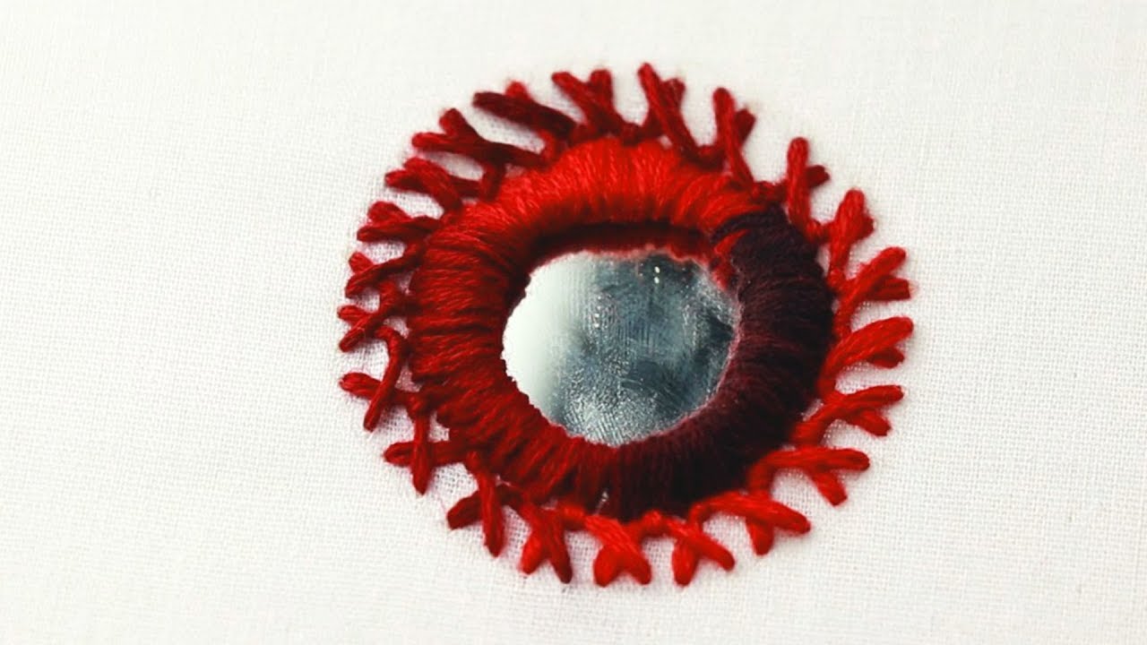 Hand Embroidery: Mirror Work - YouTube