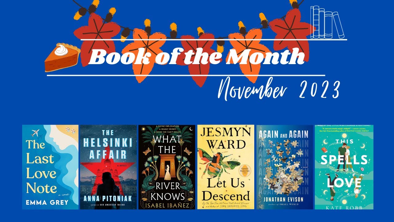 november 2023 book of the month picks - YouTube