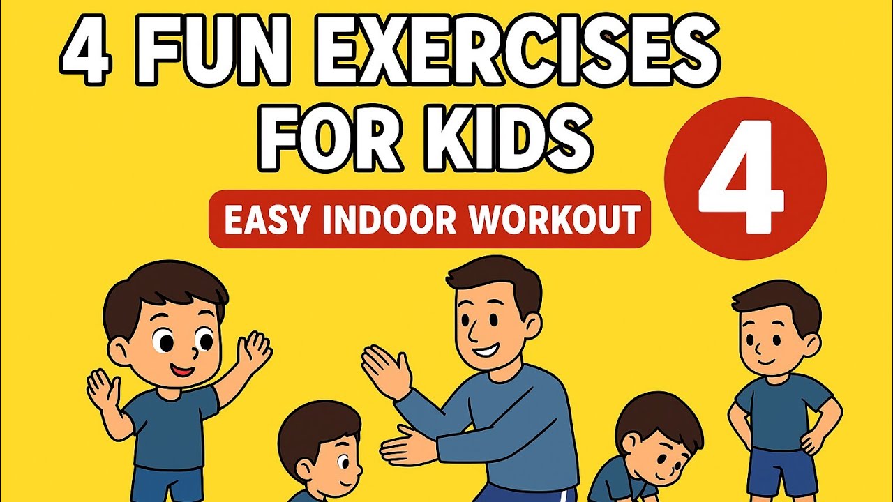 4 Simple Exercises for Kids 🏃‍♂️ | Toddlers Warm up activities |Easy ...