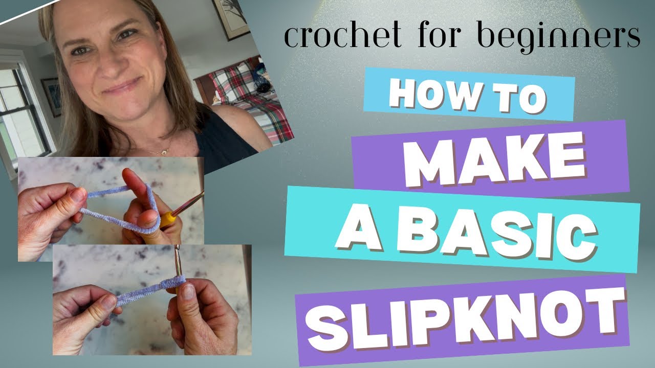 How to make a basic slipknot for crochet beginners tutorial - YouTube