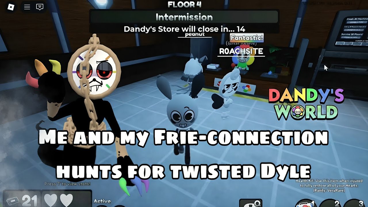 Me and my Frie-connection hunts for twisted Dyle #dandysworld #roblox # ...
