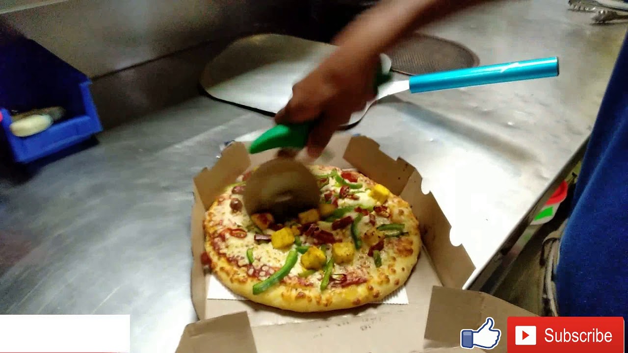 How to making pizz simple steps in dominos - YouTube
