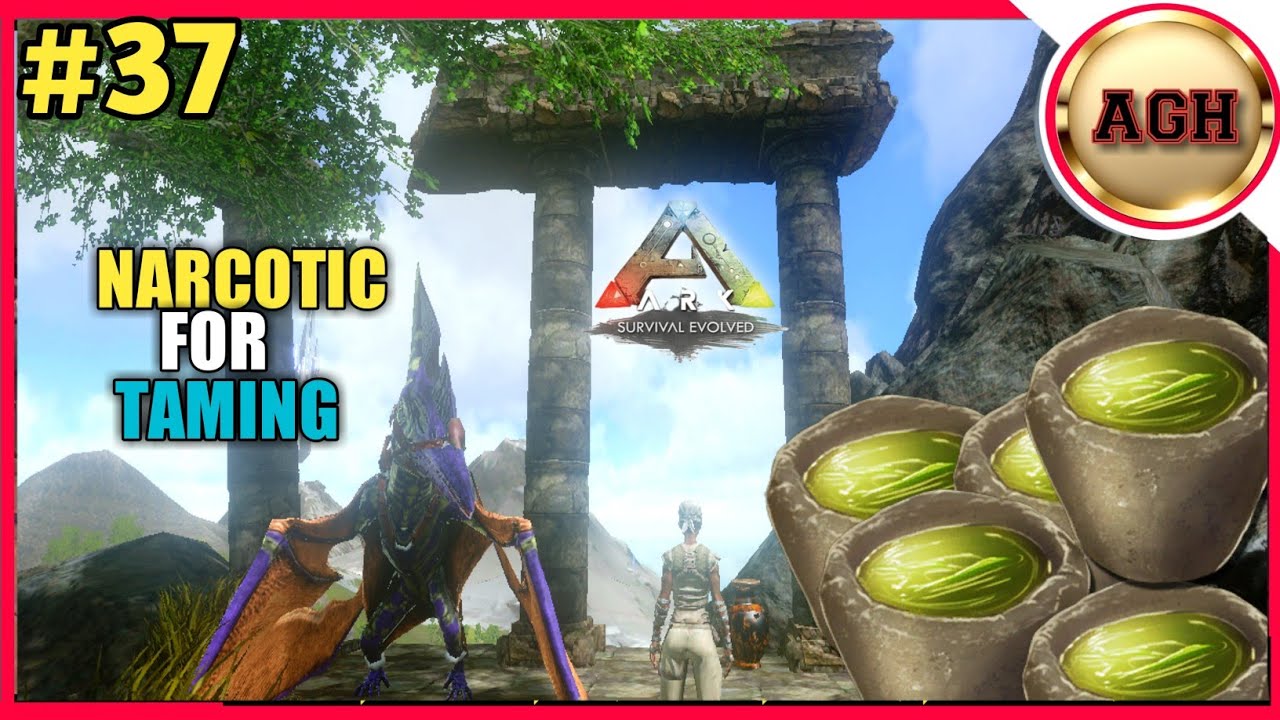 HOW TO USE NARCOTIC FOR TAMING 🦇 || ARK: Survival Evolved Gameplay #37 ...