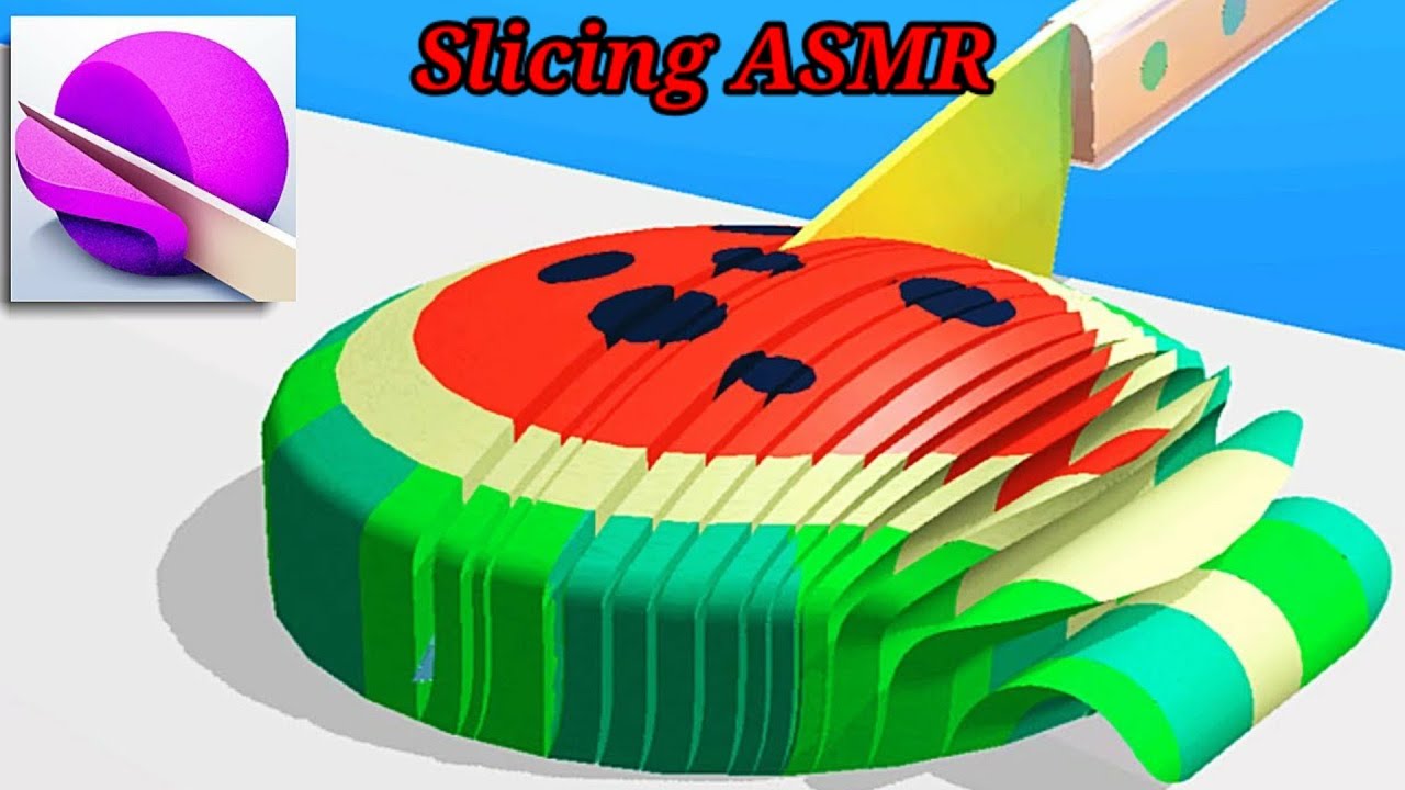 ASMR || slicing asmr animation || ASMR relaxing slicing video | # ...