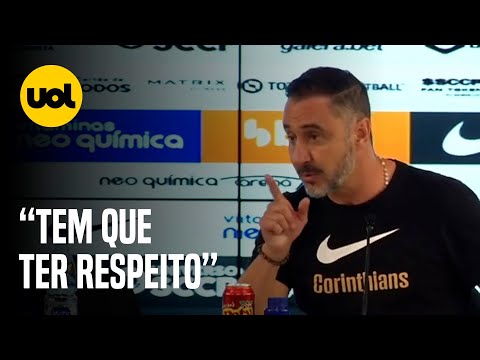 VÍTOR PEREIRA se irrita com PERGUNTA sobre esposa em coletiva do CORINTHIANS: ‘TEM que ter RESPEITO'
