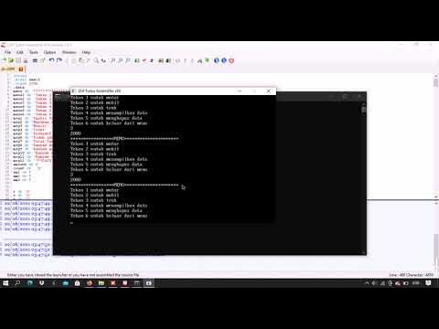 Demo Program Database Sistem Parkir Sederhana dengan Bahasa Assembly // TASM - YouTube