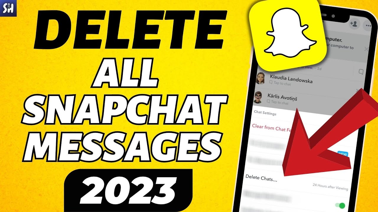 How to Delete Specific or All Messages on Snapchat (2023)! - YouTube