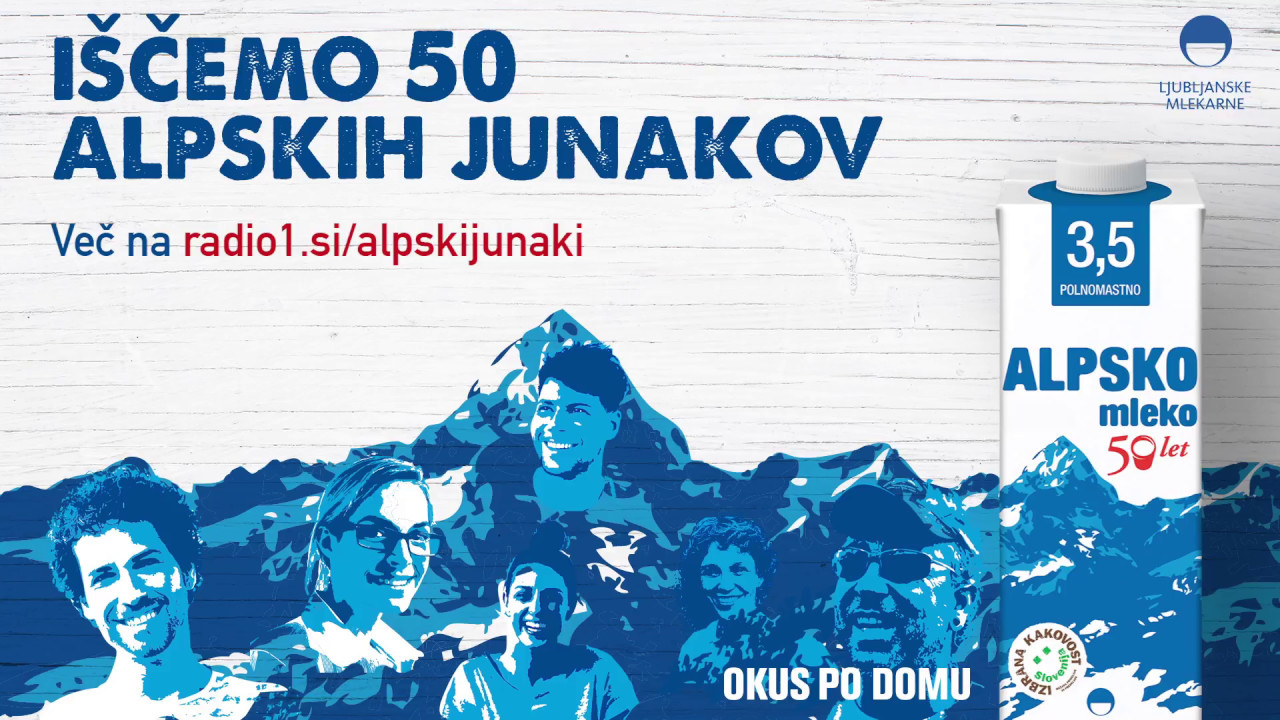 Alpsko mleko - Iščemo 50 Alpskih junakov! - YouTube