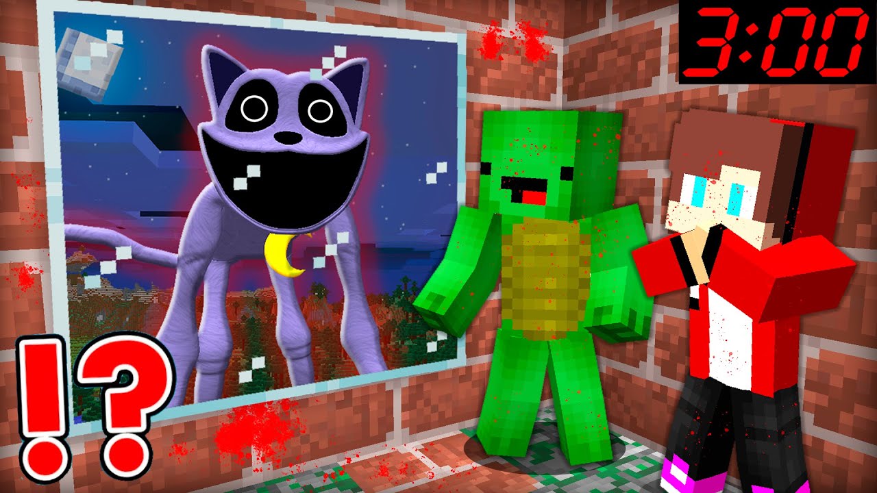 Why Scary Catnap Attack House Jj And Mikey At Night In Minecraft