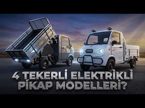 Türkiye'de Satılan Elektrikli 4 Tekerlekli Pikaplar (2026) | Hangisi Daha Mantıklı?