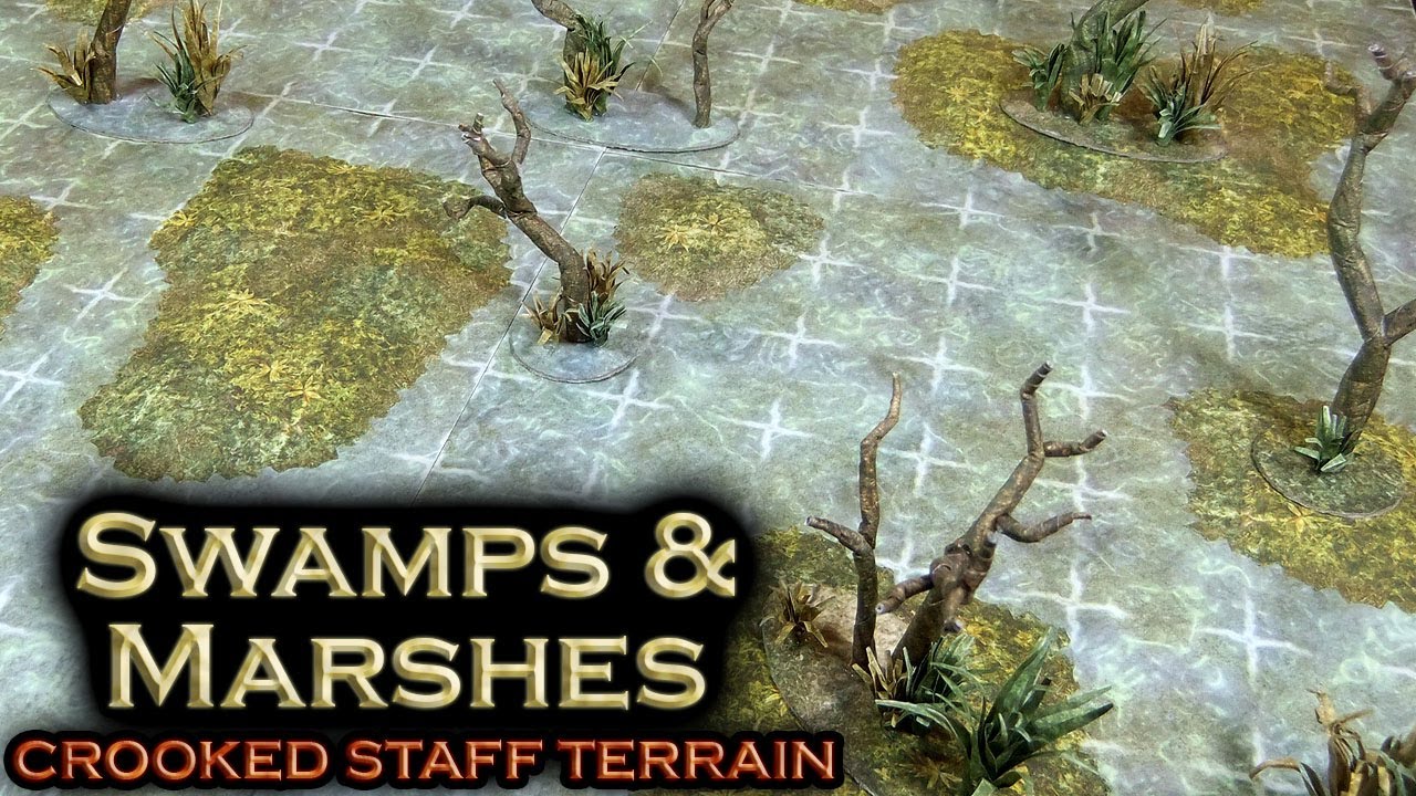 Episode 73 : Swamp & Marsh Tiles (terrain for D&D, Pathfinder, etc ...