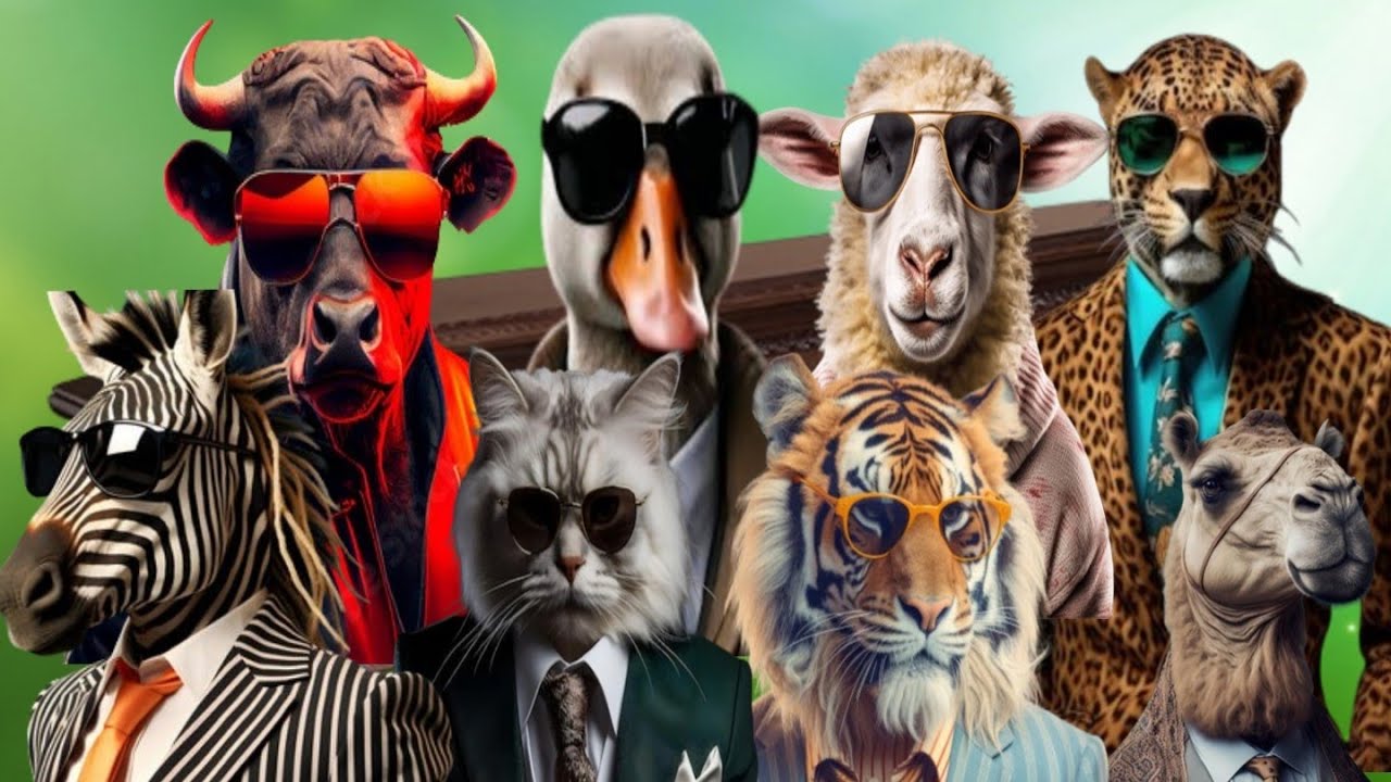 Funny Zebra 🆚 Funny Cat 🆚 Funny Tiger 🆚 Funny Camel 🆚 Funny Bull 🆚 ...