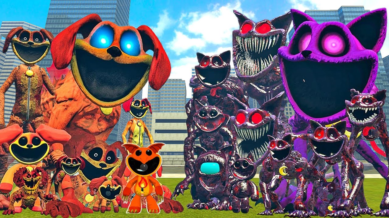 CATNAP GODZILLA VS DOGDAY GODZILLA - WHICH FAMILY STRONG ? POPPY ...