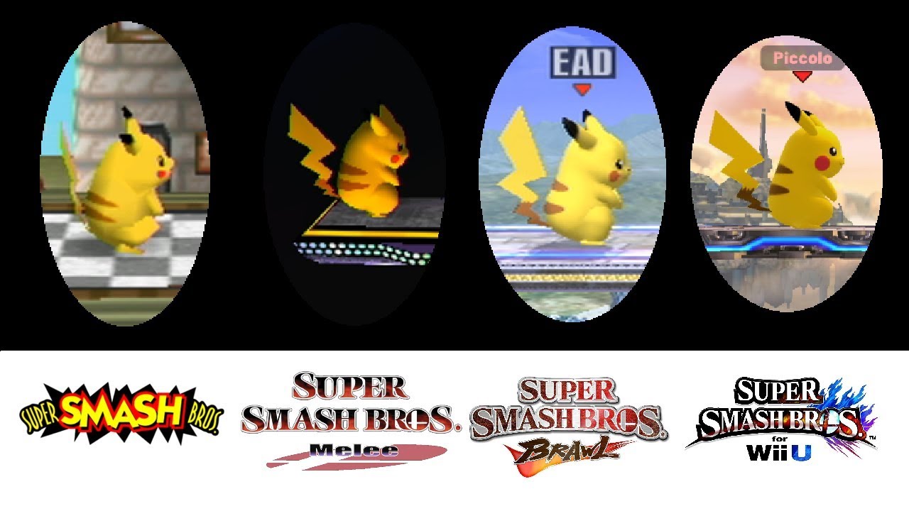 Evolution of Pikachu's Moveset in the Super Smash Bros. Series - YouTube