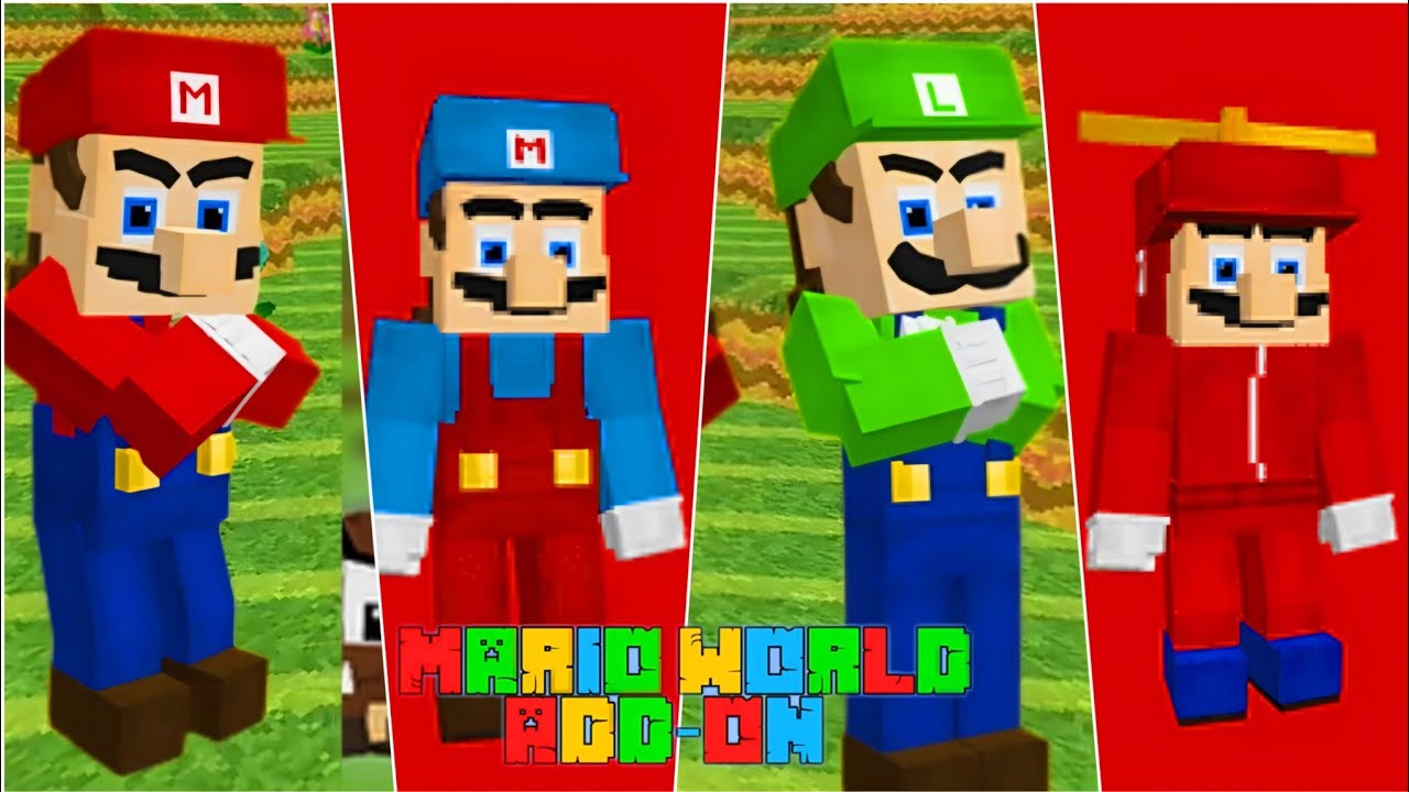 Super Mario Addon for Minecraftpe| Mç Verse - YouTube
