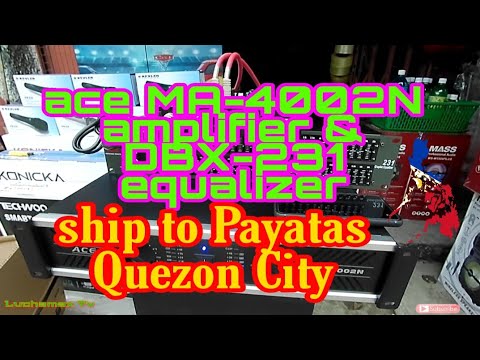 ace MA-4002N amplifier & DBX-231 equalizer || ship to Payatas Quezon City - YouTube