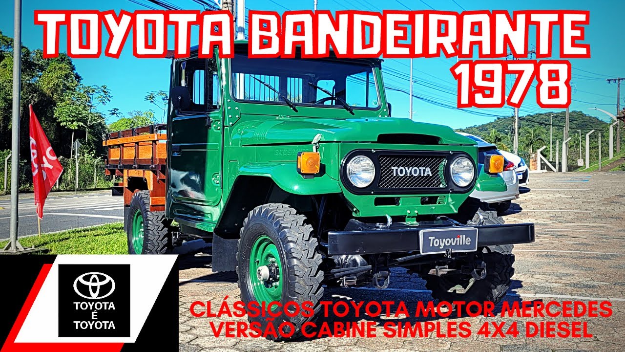 TOYOTA BANDEIRANTE 1978 CABINE SIMPLES 4X4 DIESEL UM CLÁSSICO TOYOTA ...