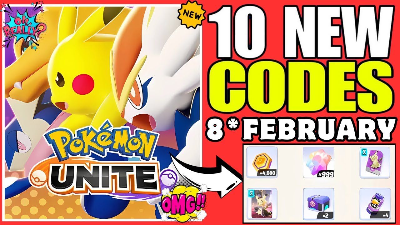 FRESH🌟CODES‼️POKEMON UNITE GIFT CODES FEBRUARY 2025 | POKEMON UNITE ...