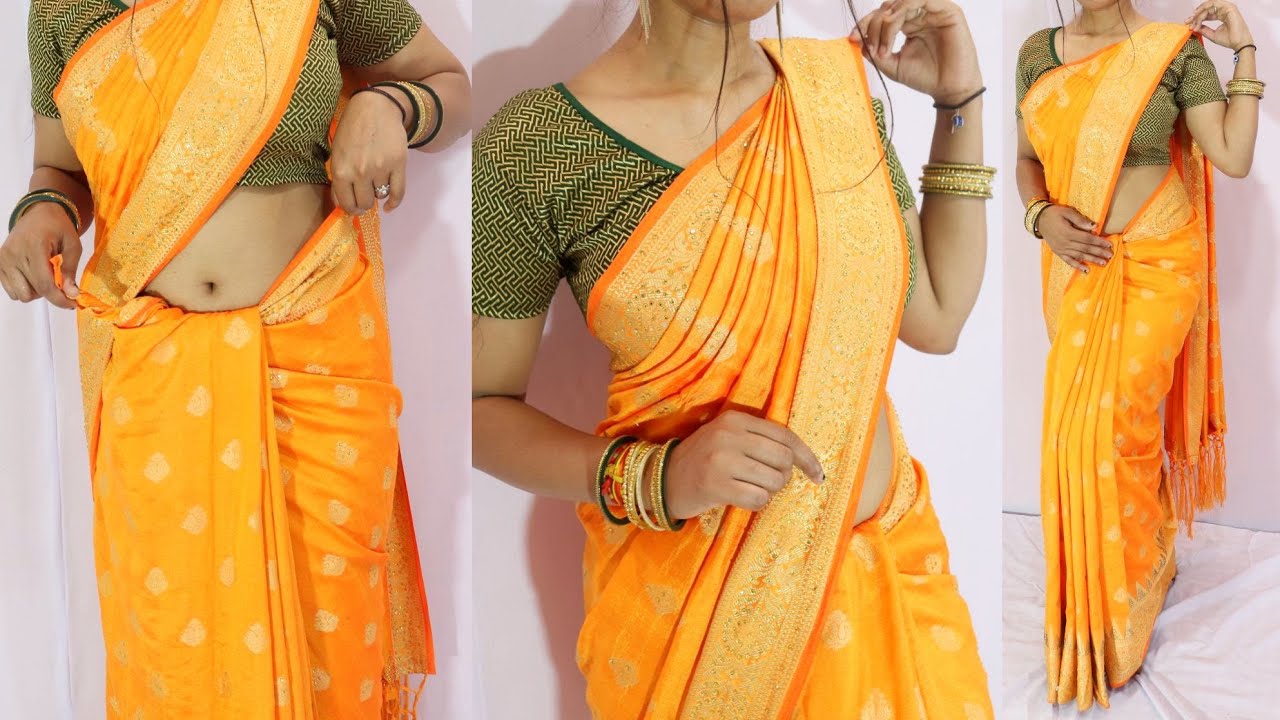 Beginners saree draping tutorial | easy saree draping with perfect ...
