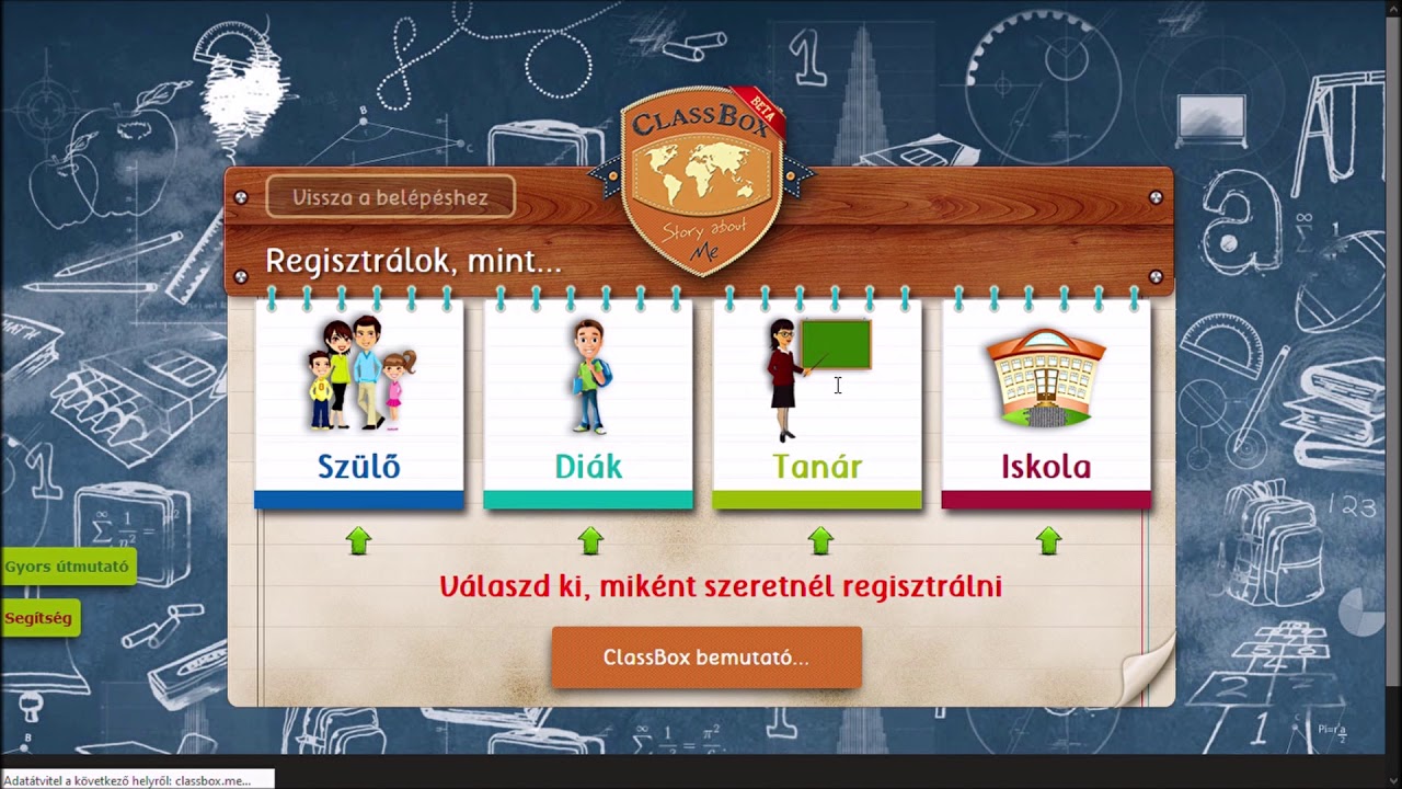 ClassBox ismertető - A belépéskor és a böngésző használatánál felmerülő eseti hibák - YouTube