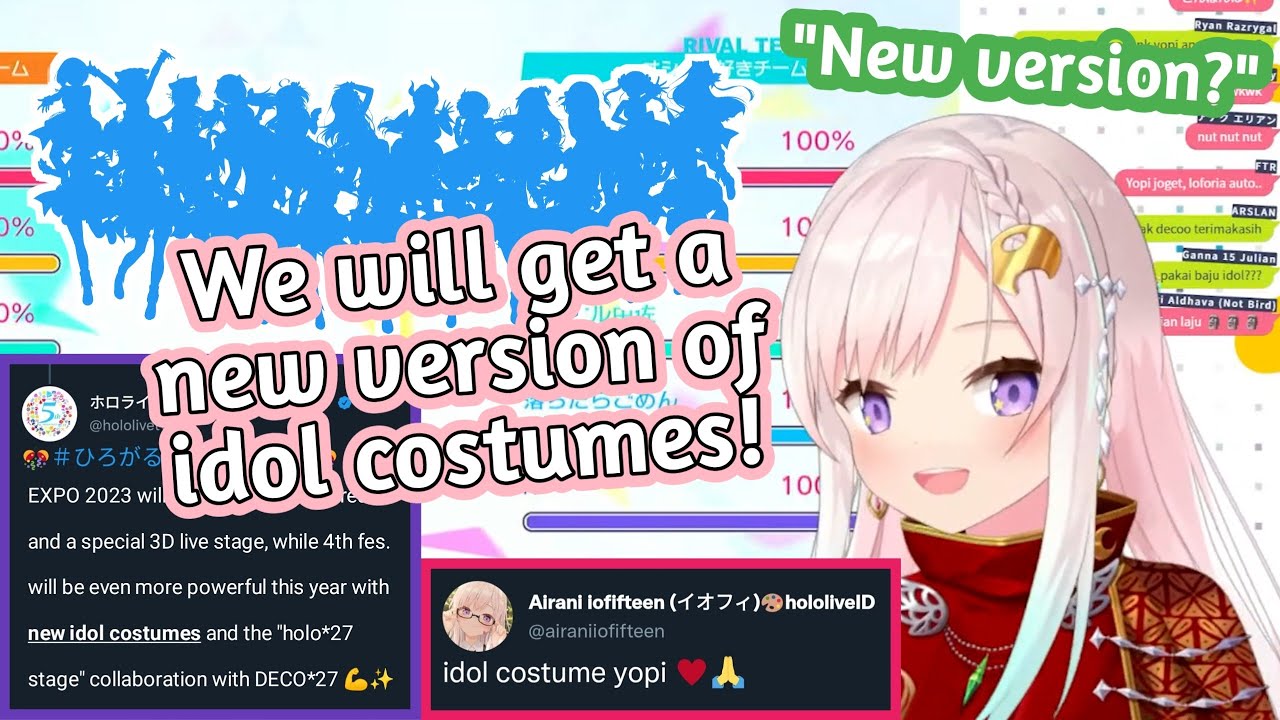 Iofi Confirmed There Will be New Idol Costumes at holo27 Stage - YouTube