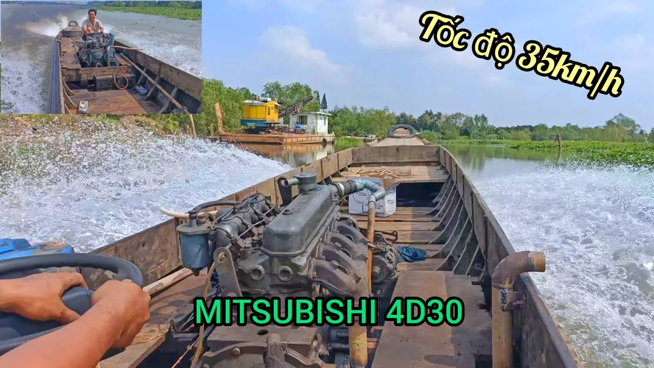 Bán ghe 2tấn máy MITSUBISHI 4D30 thủy(tốc độ 35km/h). AE liên hệ ...