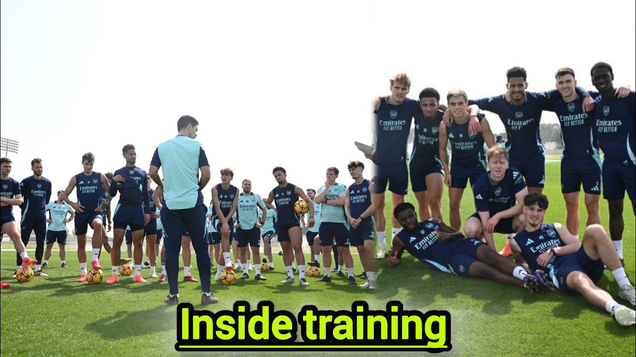 INSIDE TRAINING| FULL ARSENAL SQUAD - YouTube