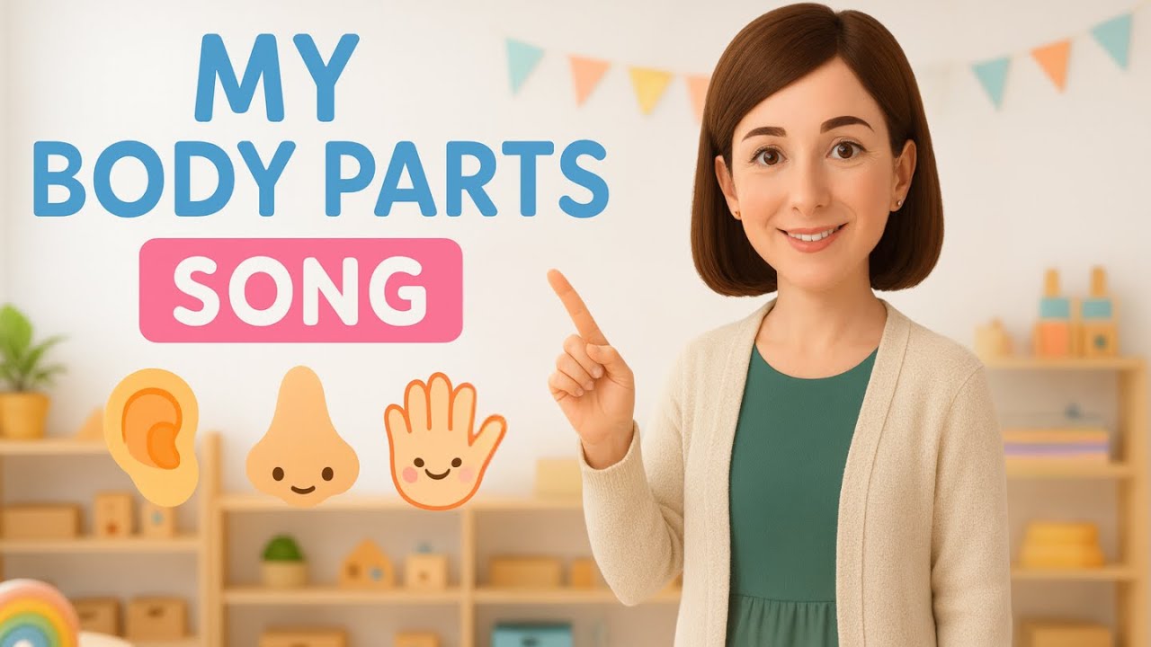 My Body Parts Song for Kids | Preschool Learning with Teacher Emma | Bi ...