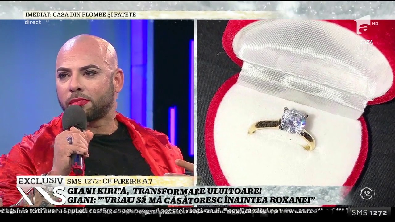 Reacţia lui Giani Kiriţă când aflat ÎN DIRECT că fiica lui de 18 ani a ...