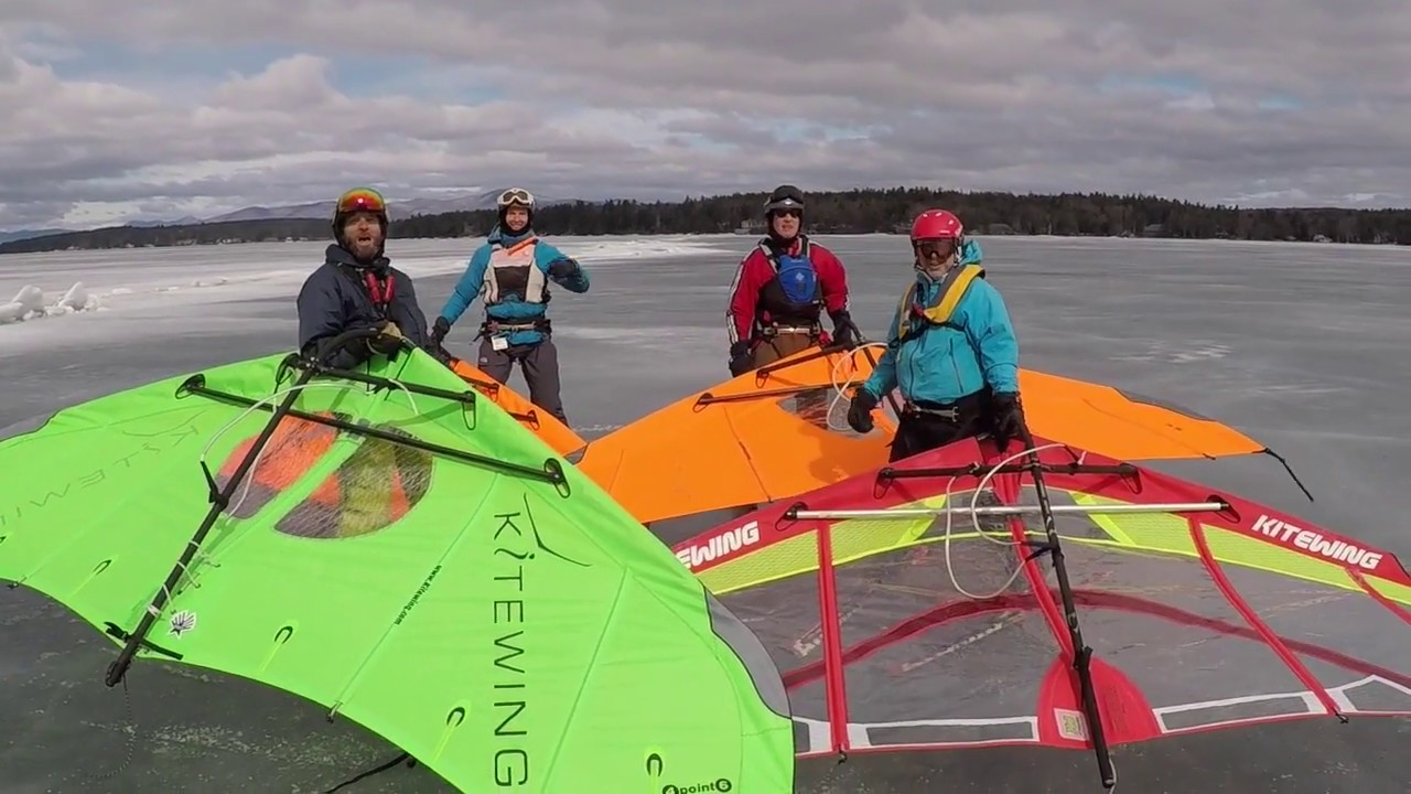Winnipesaukee Kitewing 03.03.18 - YouTube
