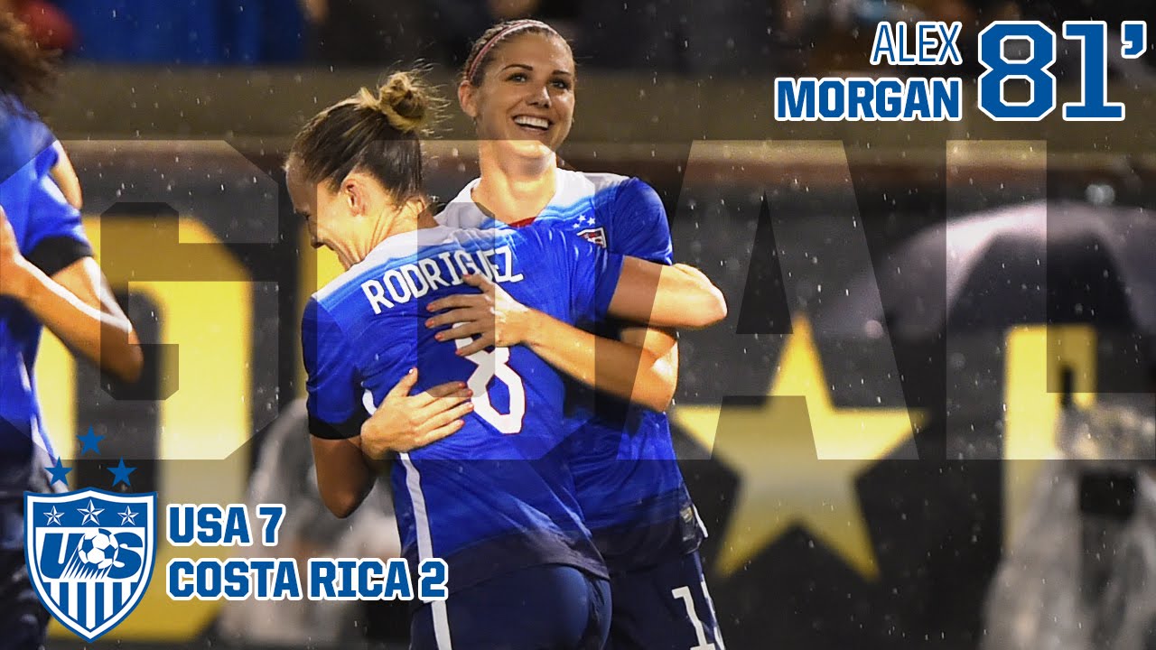 WNT vs. Costa Rica: Alex Morgan Goal - Aug. 19, 2015 - YouTube