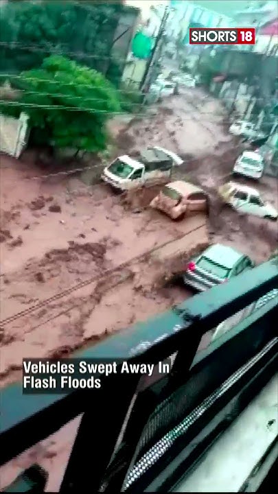 Himachal's Solan Hit With The Monsoon Fury, Flash Floods Sweep Away Vehicles | #Shorts | News18 ...