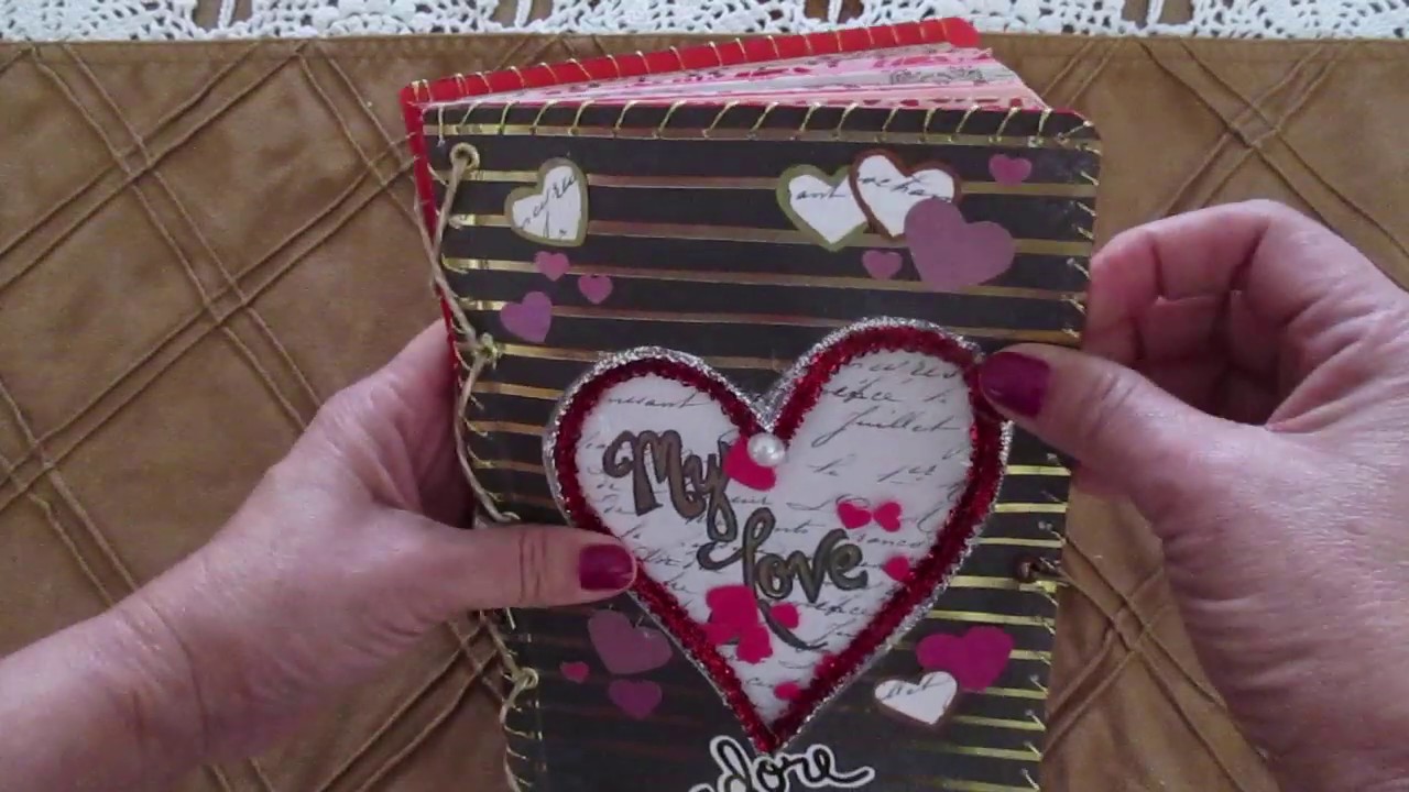 My Love Journal - Former Day Junk Journal made with variety of Upcycled ...