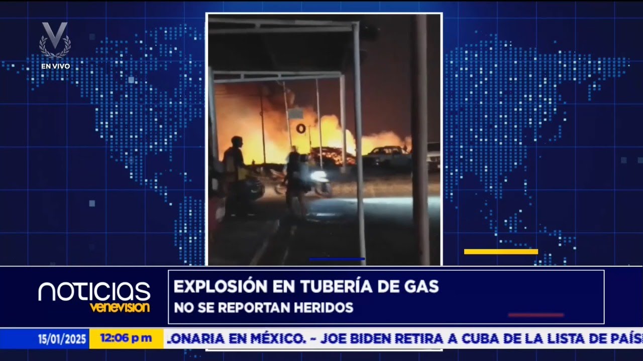 Reportan explosión en una tubería de Gas en Anaco - 15 de enero de 2025 ...