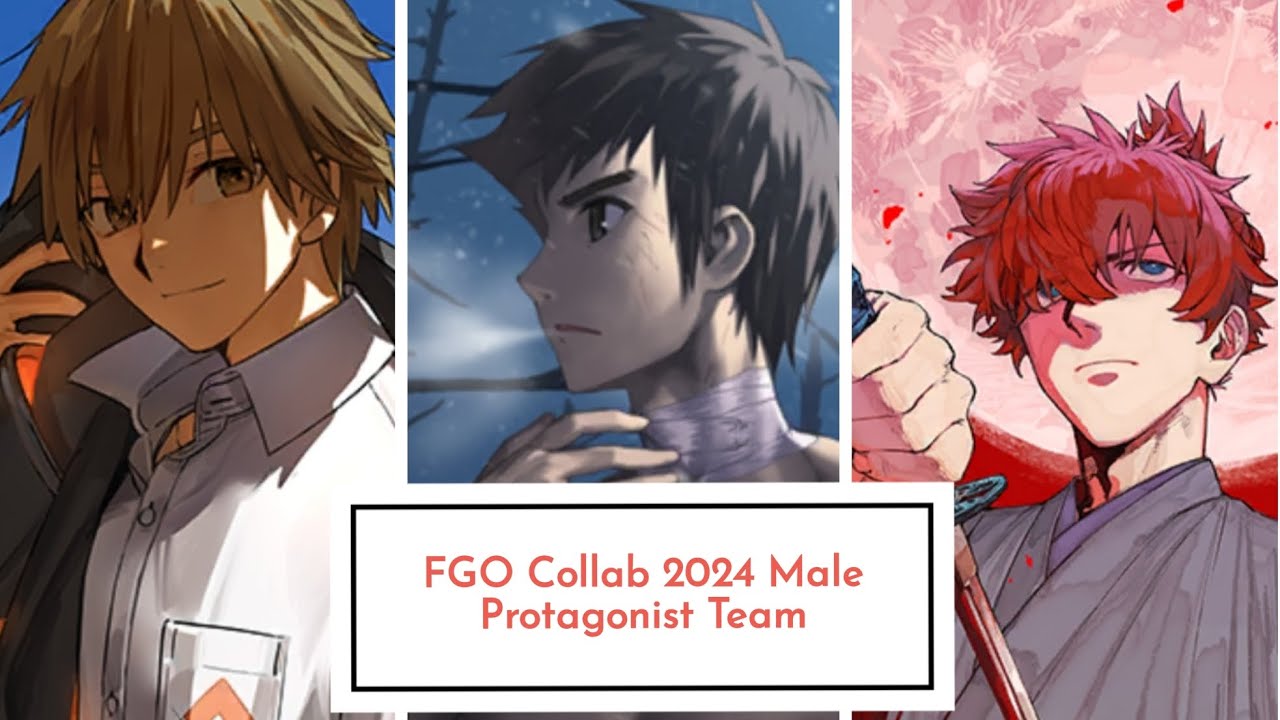 FGO JP - 2024 Collab Male Protagonist Team - YouTube